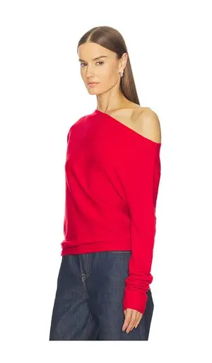 SRG Yolaine Cashmere Off-shoulder Sweater