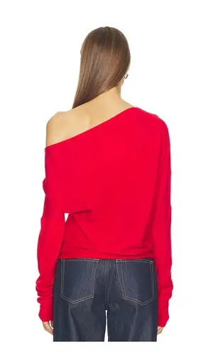 SRG Yolaine Cashmere Off-shoulder Sweater
