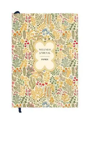 Papier Fairy Flies Hardcover Wellness Journal In Yellow - Multi