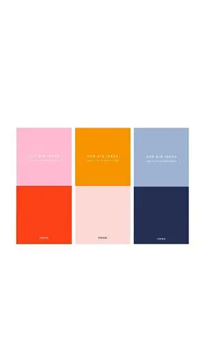 Papier Colorblock List Notepads In Pink - Multi