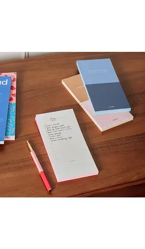 Papier Colorblock List Notepads In Pink