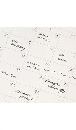 Papier Picnic Productivity Monthly Planning Pad - Red