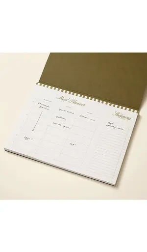 Papier Cherry Meal Planner In Green