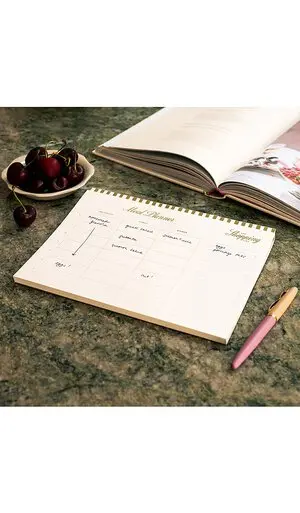 Papier Cherry Meal Planner In Green
