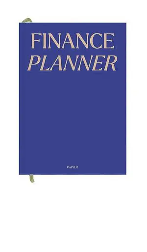 Papier Wonder Finance Planner In Navy - Blue