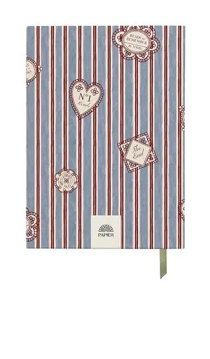 Papier Bibliotheque Reading Journal In Blue