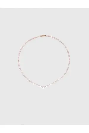 Maje Cascade Diamanté Necklace - Gold