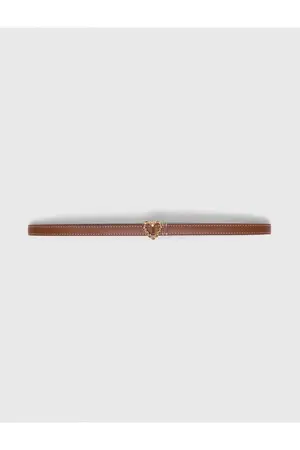 Maje Slim Heart Belt - Gold