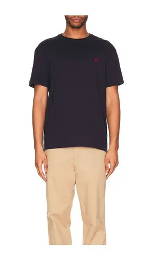 Polo Ralph Lauren Crewneck T-shirt In Blue - Ink