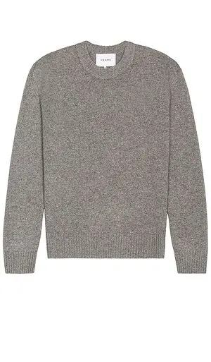 FRAME Crew Neck Cashmere Sweater - Gris
