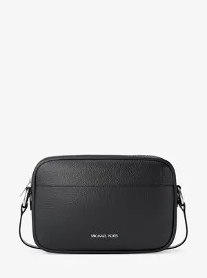 Michael Kors Jet Set Large Pebbled Leather Camera Crossbody Bag