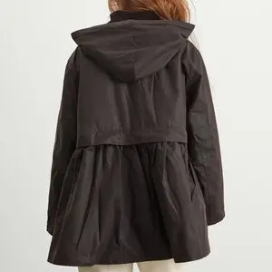 Barbour X Ganni Peplum Wax Jacket