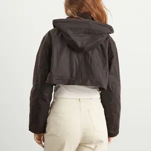 Barbour X Ganni Peplum Wax Jacket