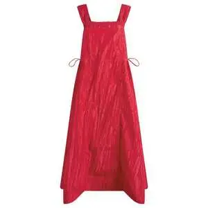 DAMSON MADDER Elina Midi Dress - Red