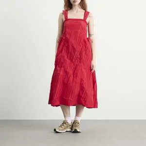 DAMSON MADDER Elina Midi Dress - Red