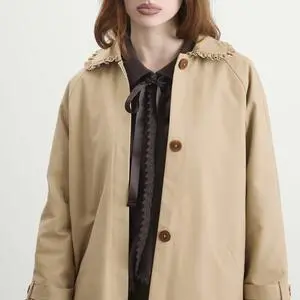 MY MUM MADE IT Tailored Gather Trench Coat
