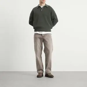 RONNING Long Sleeve Knit Polo