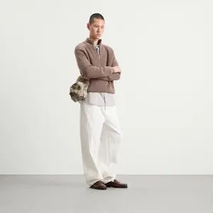 RONNING Quarter Zip Fisherman Sweater