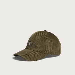 Barbour Preston Corduroy Baseball Cap - Olive