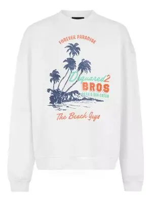 Dsquared2 Graphic-print Sweatshirt - White