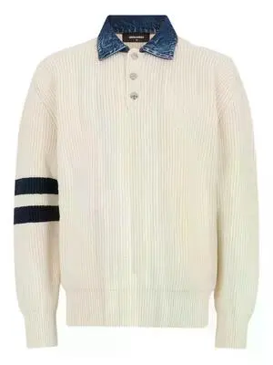 Dsquared2 Ribbed-knit Polo Shirt