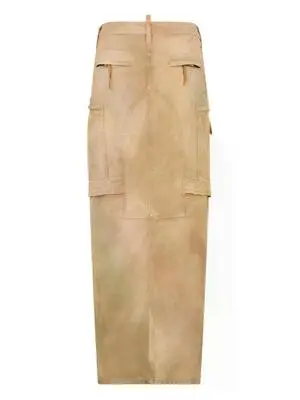 Dsquared2 Utility Distressed Maxi Skirt