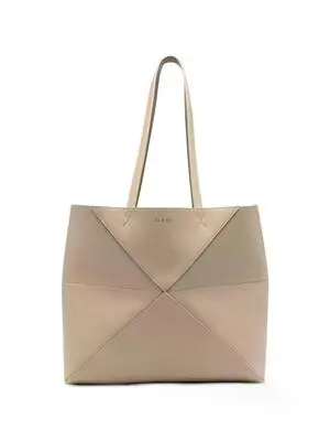 Loewe Geometric Panel Tote Bag - Neutrals