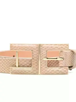 Elisabetta Franchi Embossed-effect Buckled Belt