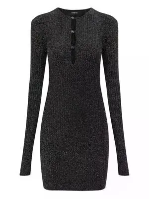 Amiri Keyhole Long-sleeve Mini Dress