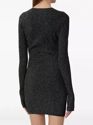 Amiri Keyhole Long-sleeve Mini Dress