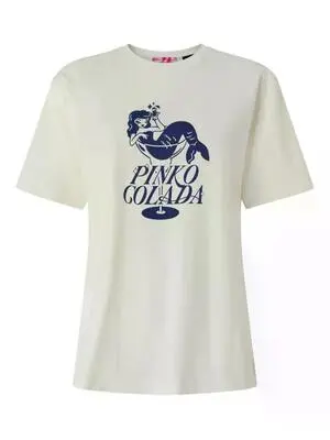 Pinko Colada Mermaid T-shirt - Neutrals