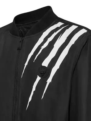 PLEIN SPORT Scratch Bomber Jacket - Black