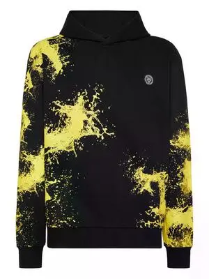PLEIN SPORT Splash Hooded Sweatshirt - Black
