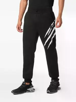 PLEIN SPORT Claw-print Cotton Sweatpants