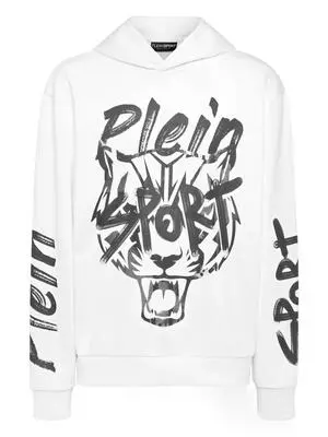 PLEIN SPORT Graphic Hoodie - White