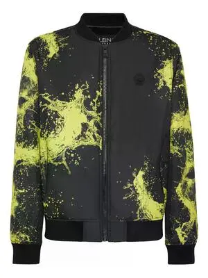 PLEIN SPORT Splash Bomber Jacket - Black