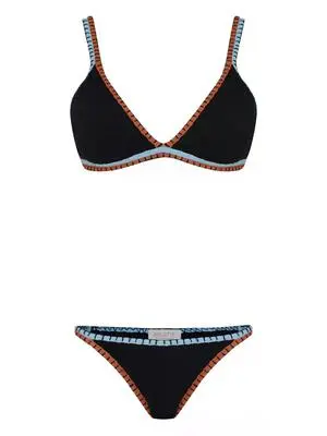 BRIGITTE Contrast-trim Triangle Bikini