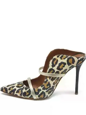 MALONE SOULIERS Snakeskin Strap Mules