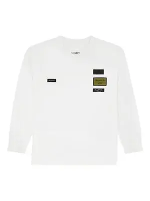 MAISON MARGIELA Patch Long-sleeved T-shirt - White