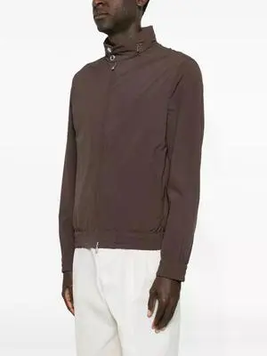 Brunello Cucinelli Zip Bomber Jacket - Brown