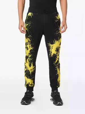 PLEIN SPORT Splash-print Joggers - Black