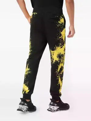 PLEIN SPORT Splash-print Joggers - Black