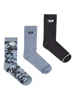 DIESEL® Logo Crew Socks - Grey