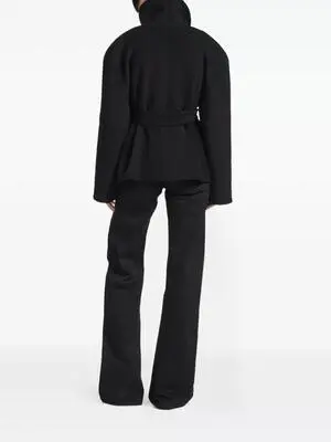 Balenciaga Belted Wrap Jacket - Black
