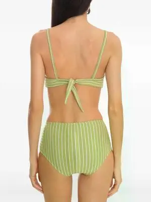 BRIGITTE Striped Bikini Set With Beaded Straps