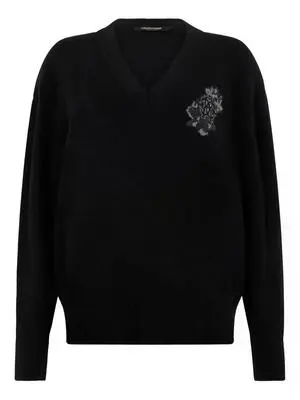 Roberto Cavalli Long-sleeve V-neck Sweater