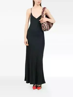 Roberto Cavalli V-neck Maxi Dress