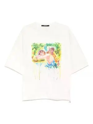 SONGZIO Youth Aquarelle Dolman T-shirt - Neutrals