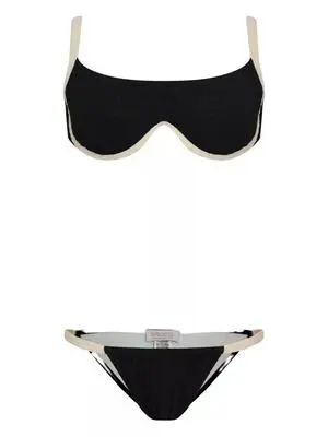 BRIGITTE Bia Textured Bikini - Black