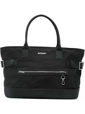 REPRESENT Buckle Zip Tote Bag - Black